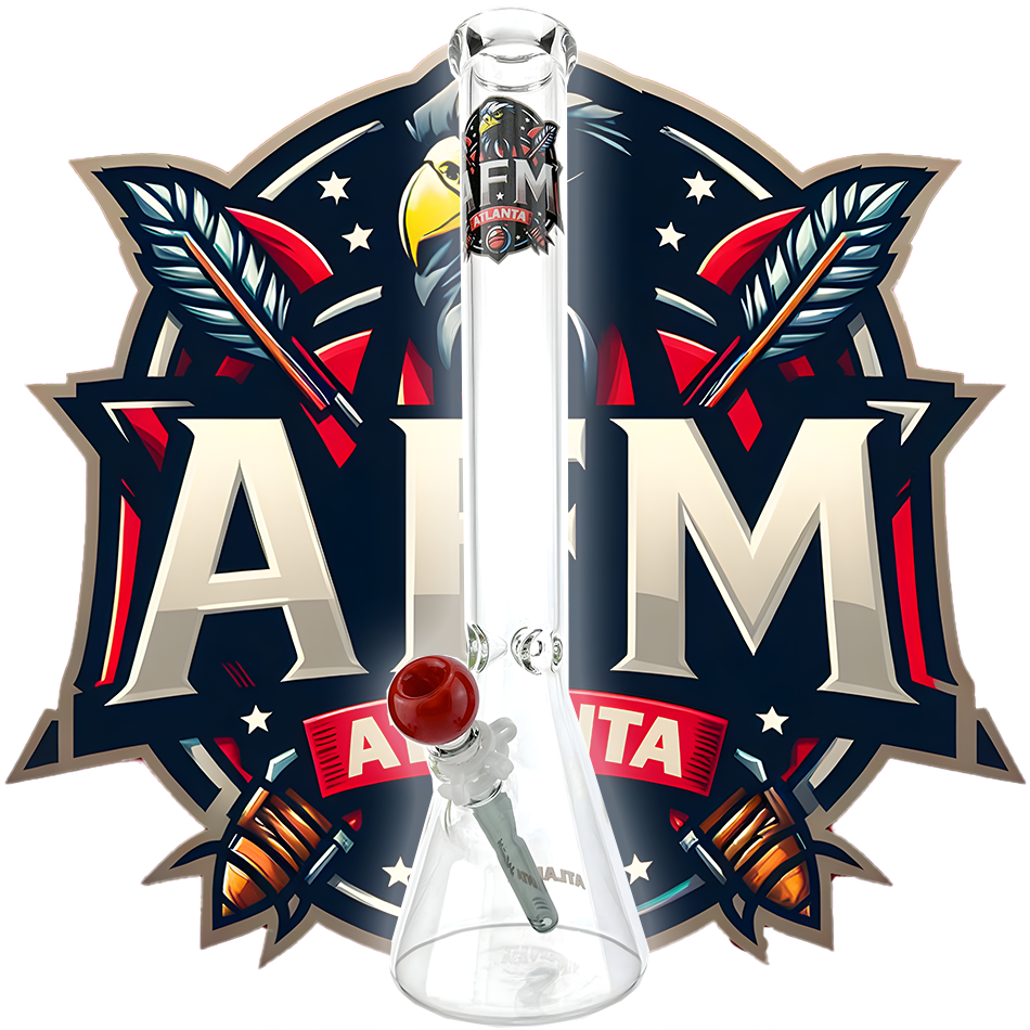 18″ Atlanta Football 5mm Beaker Bong Bundle – AFM Smoke